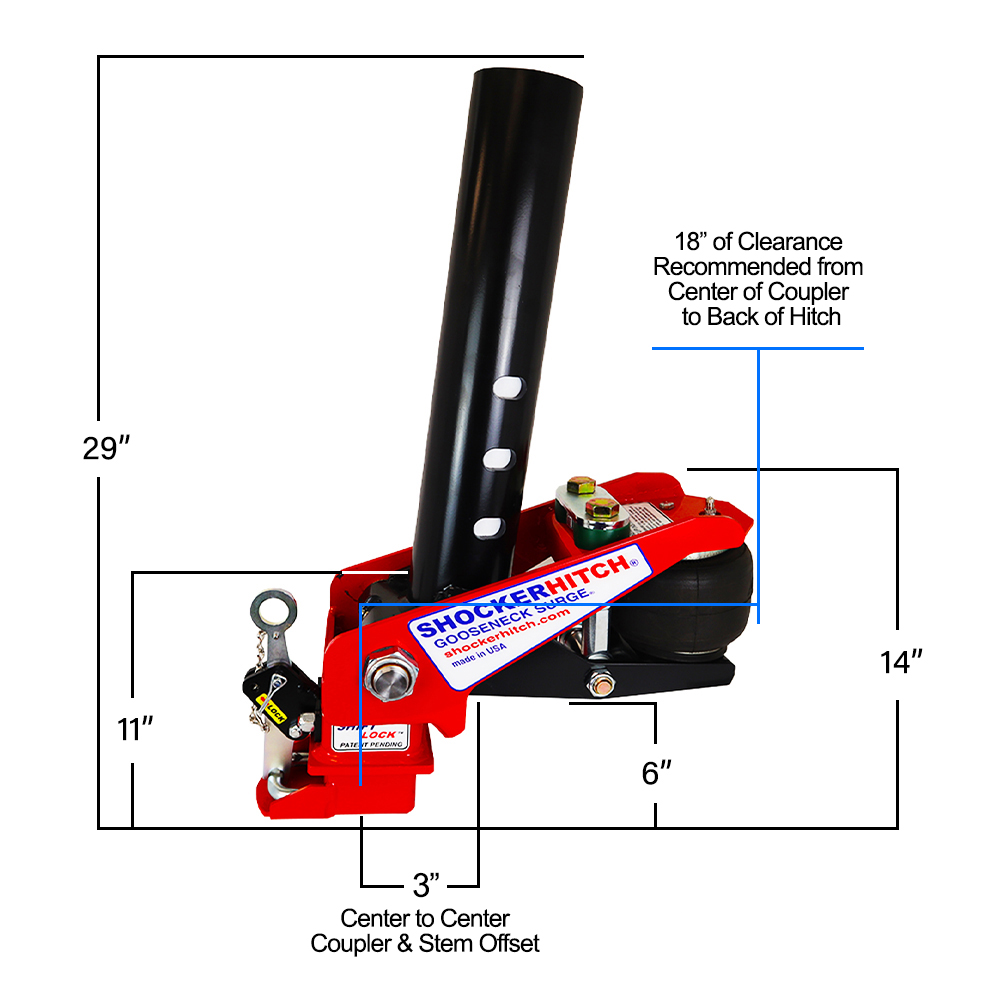Replacement Inner Tube Stem for Gooseneck Air Hitch & Coupler