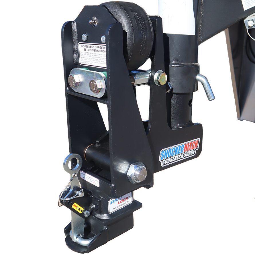 Shocker Gooseneck Air Hitch with 9" Offset Extension Coupler