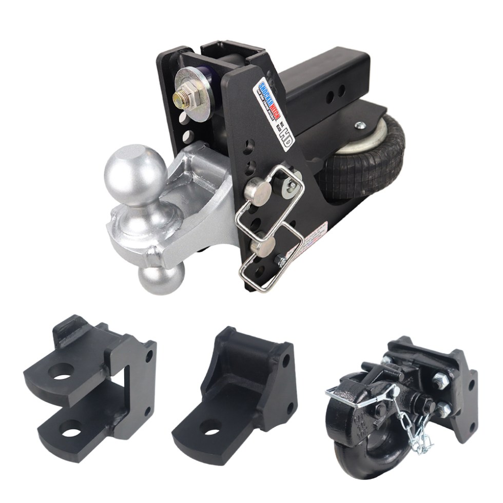 Shocker Max Black HD Air Hitch Farm Mount Towing Kit