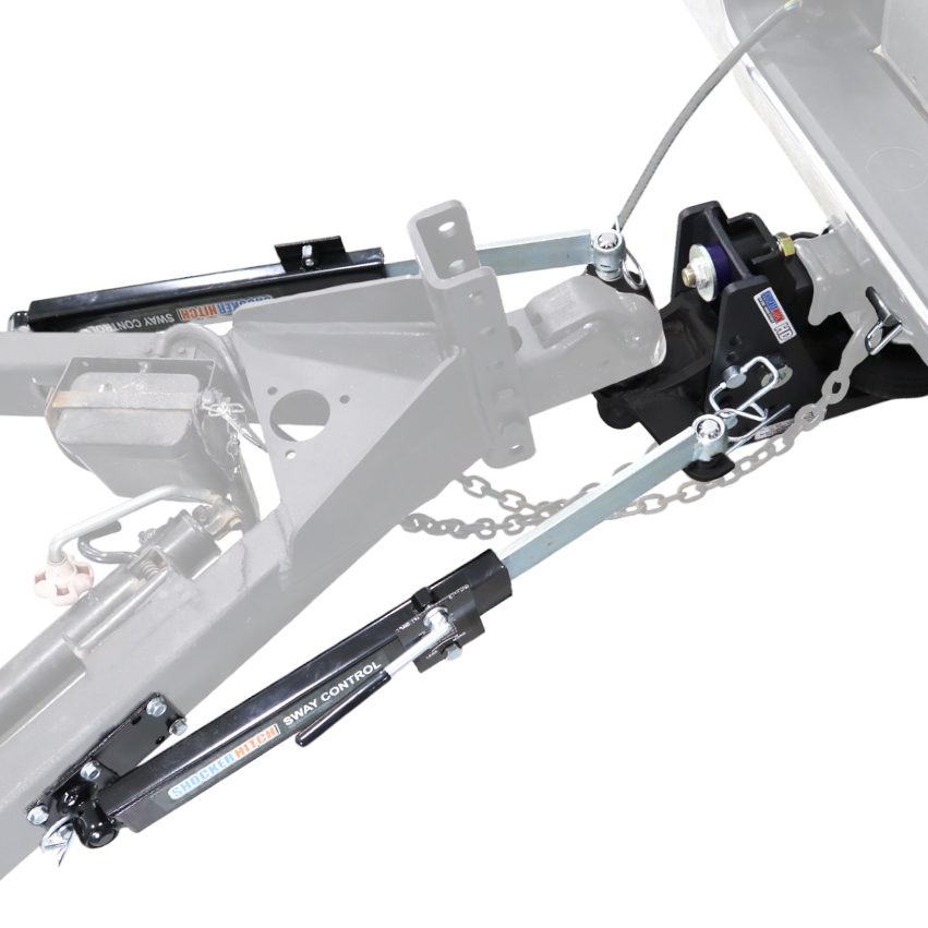 Shocker HD Max Black Air Hitch & Black Combo Sway Tow Kit